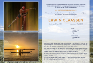 Bericht van overlijden · Limburgse Schaatsvrienden